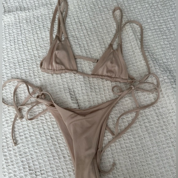 Oneone | Swim | Oneone Swimwear Champagne Set Size Xs | Poshmark